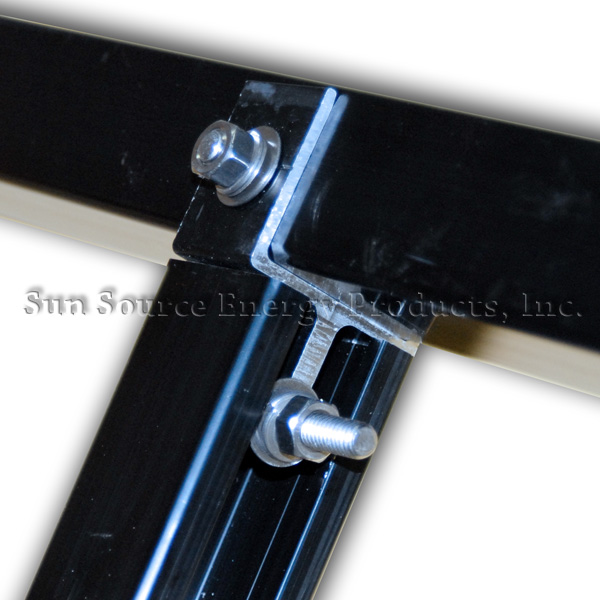 REX RACK PERPENDICULAR HINGE BLACK | Solar Living, Inc.